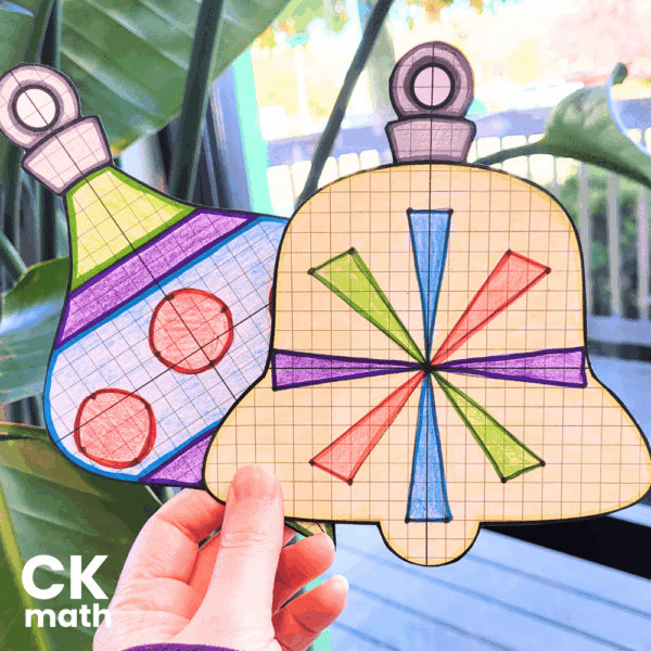 Middle School Christmas Ornaments Math Activity for Transformations ...
