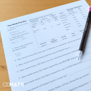 Teaching Teens about their Paychecks - CKMath