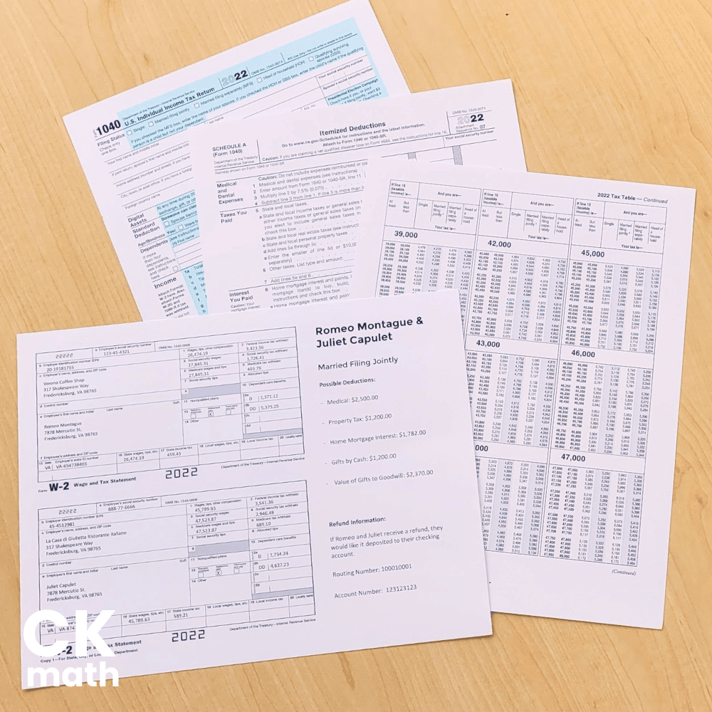 Teaching Teens How To File Federal Income Taxes | CKMath®