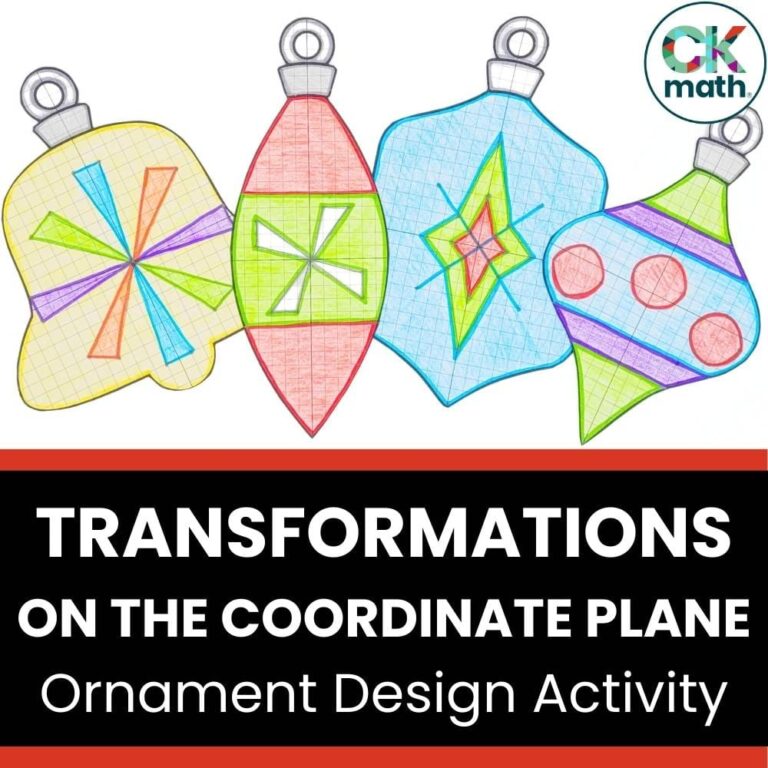 Transformations on the Coordinate Plane Ornament Design Activity | CKMath®