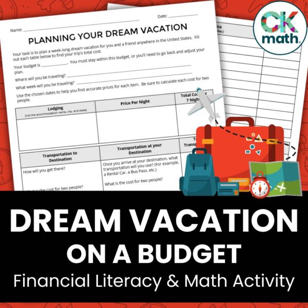 Planning a Dream Vacation on a Budget - Financial Literacy Budgeting ...