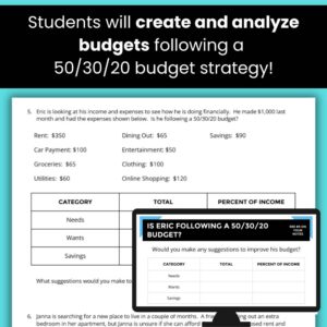 Intro to Budgeting - Financial Literacy Lesson and Practice Stations ...