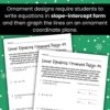 Linear Equations Ornament Design Activity | CKMath®